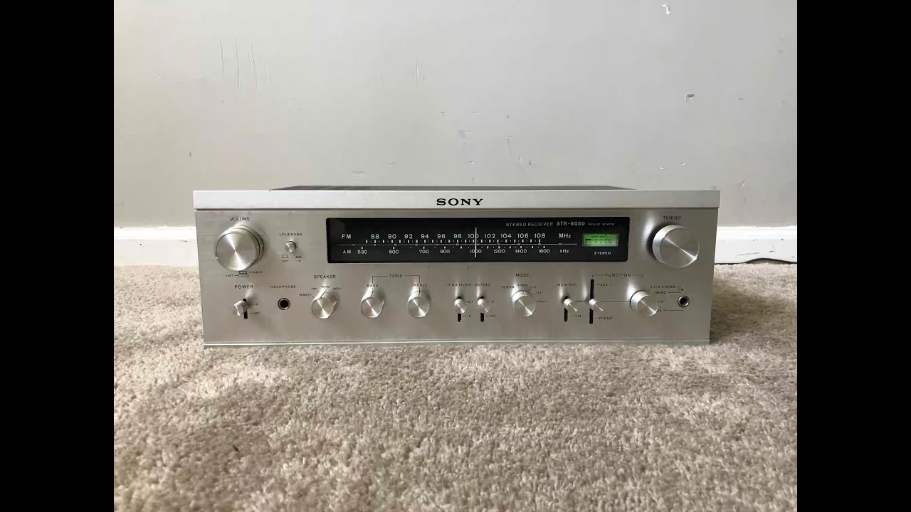 Sony STR-6050 Home Stereo Audio AM FM Vintage Receiver - YouTube