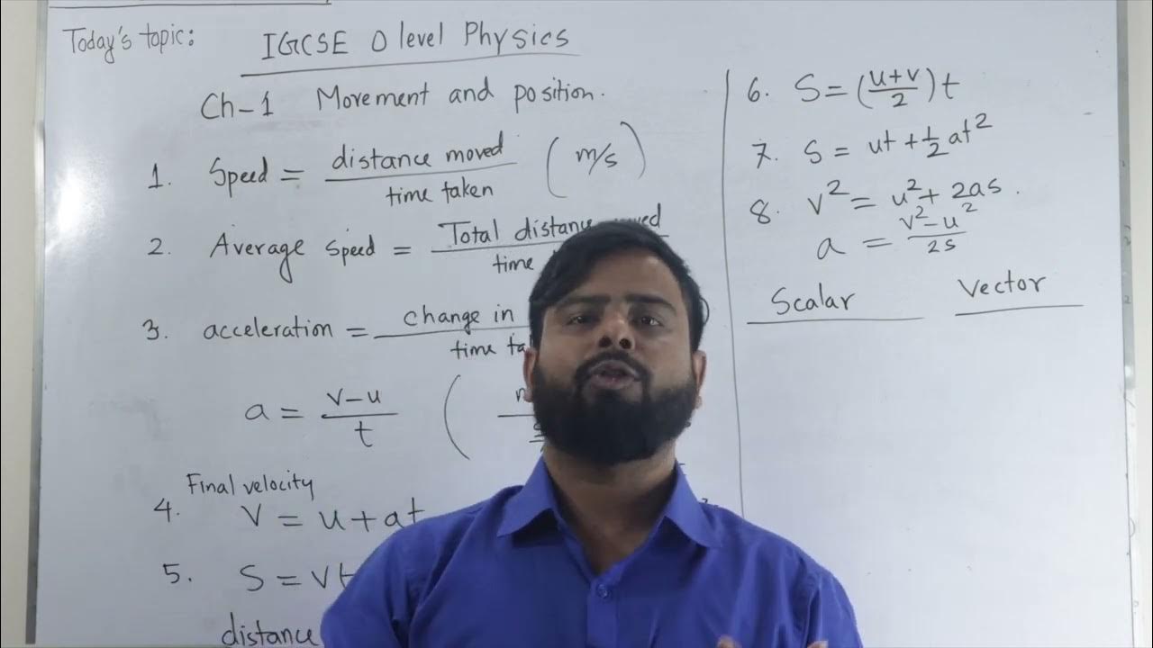 IGCSE Physics Unit-1 Forces and Motion: Movement & Position All ...