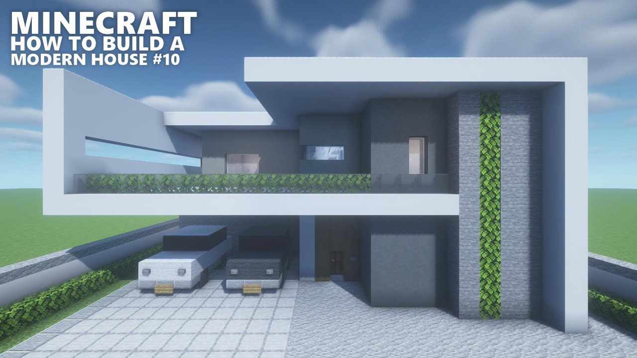 【マインクラフト】モダンハウスの作り方 10 Minecraft How To Build A Modern House 10 Youtube