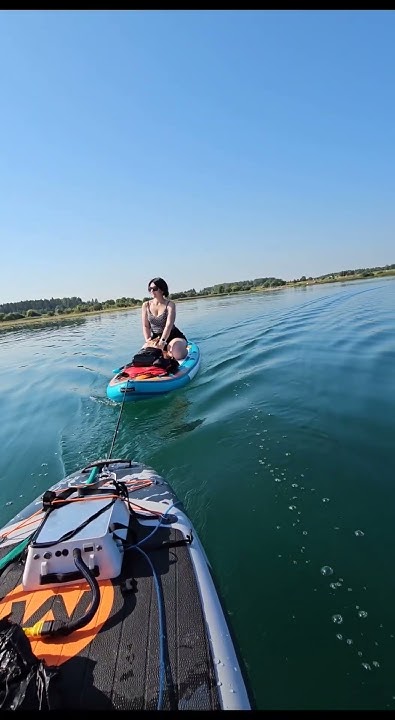 Сап с мотором⚡️ Кюрлевские карьеры 😎🤩 деревня Донцо #supboard - YouTube