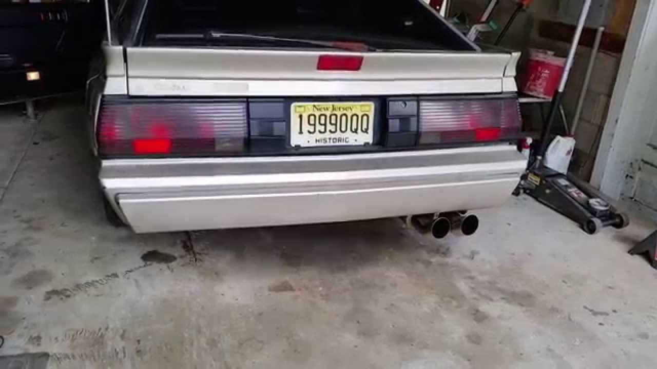 1988 Starion Custom 3" to 2.5" exhaust - YouTube