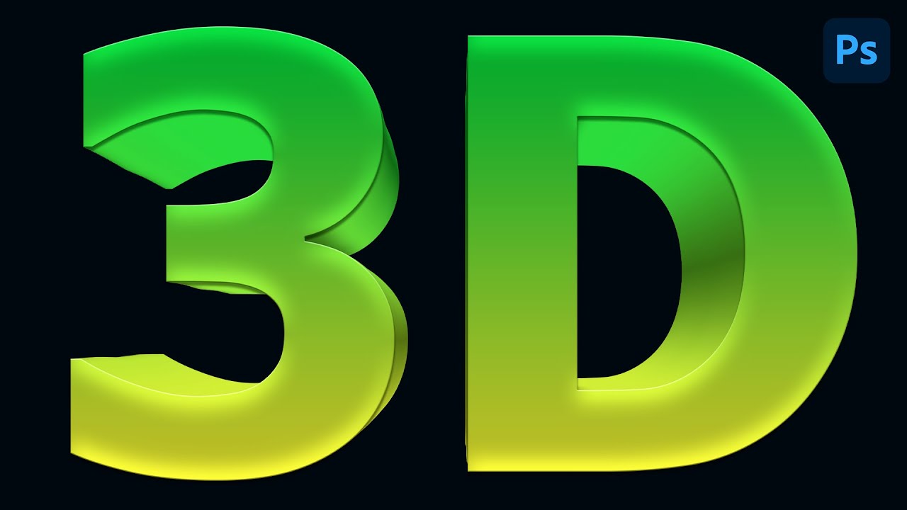 Create 3D Text Effects in Photoshop 2025 - YouTube