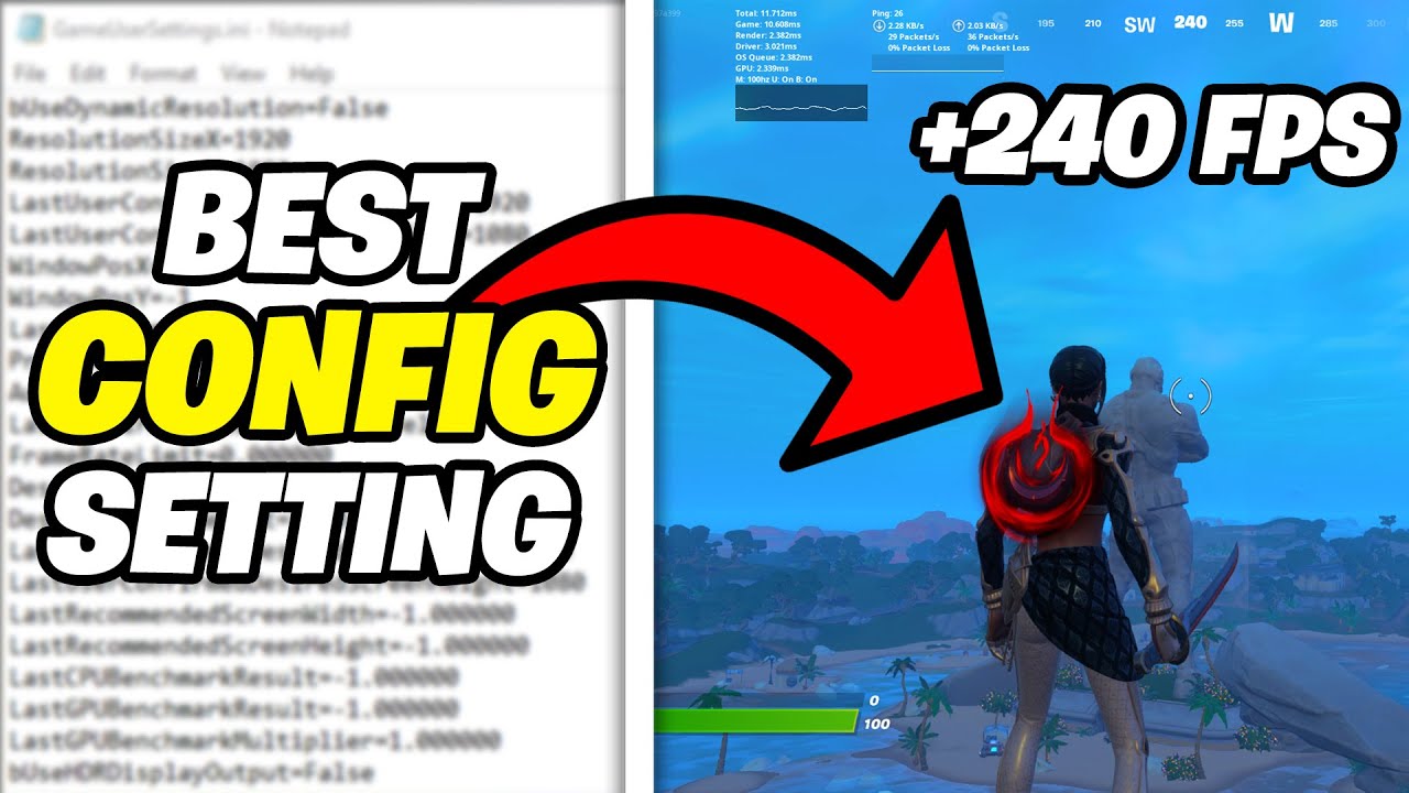 Best Game User Settings in Fortnite Chapter 3! 🚀(Reduce Input Delay ...