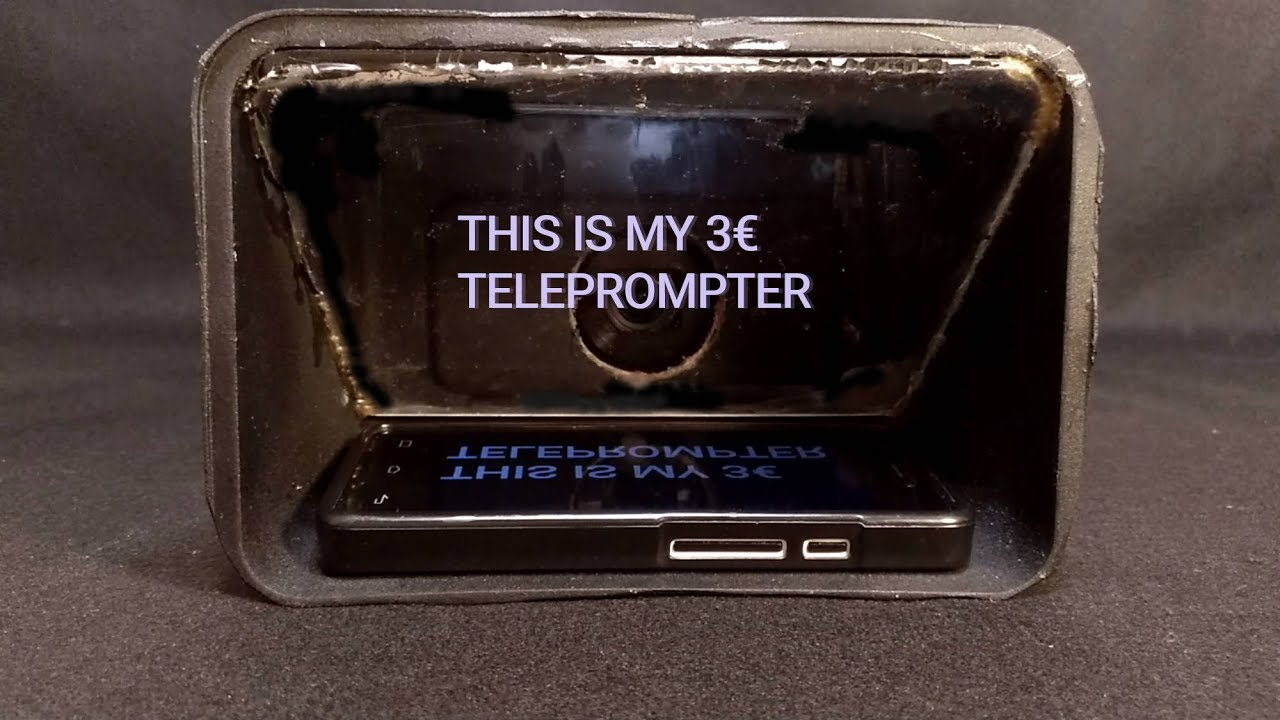 DIY portable Teleprompter - YouTube