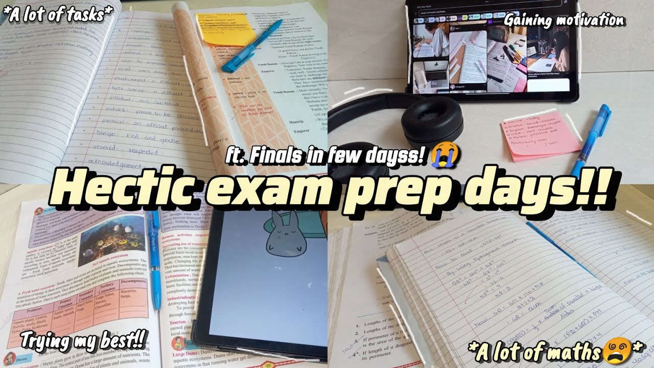 Finals in few dayss!!😭🤏🏻 ft. preparing for exams, a lot of *Maths*📚| # ...