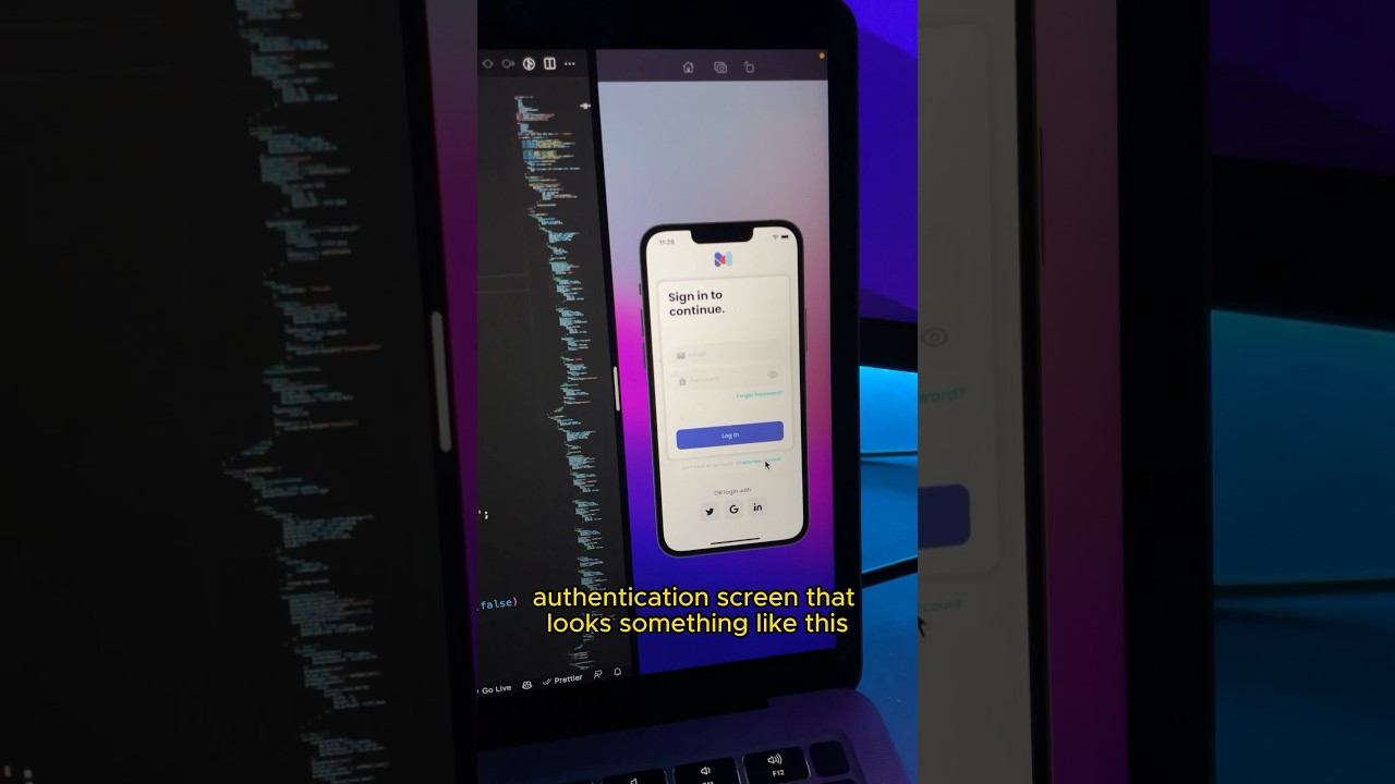 How To Create Animated Authentication Screen In React Native Reactnative Youtube
