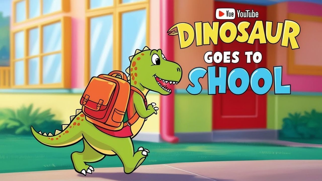 Little Dino School Adventures | Fun Dinosaur Cartoon for Kids - YouTube