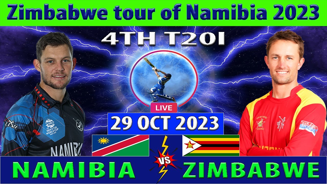 Namibia vs Zimbabwe | NAM vs ZIM | 4th T20I of Zimbabwe tour of Namibia ...