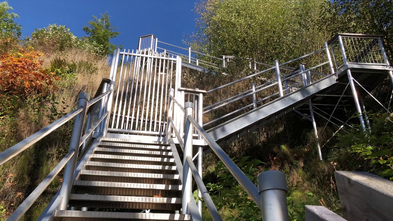 Shoreline Design Metal Stairs - YouTube