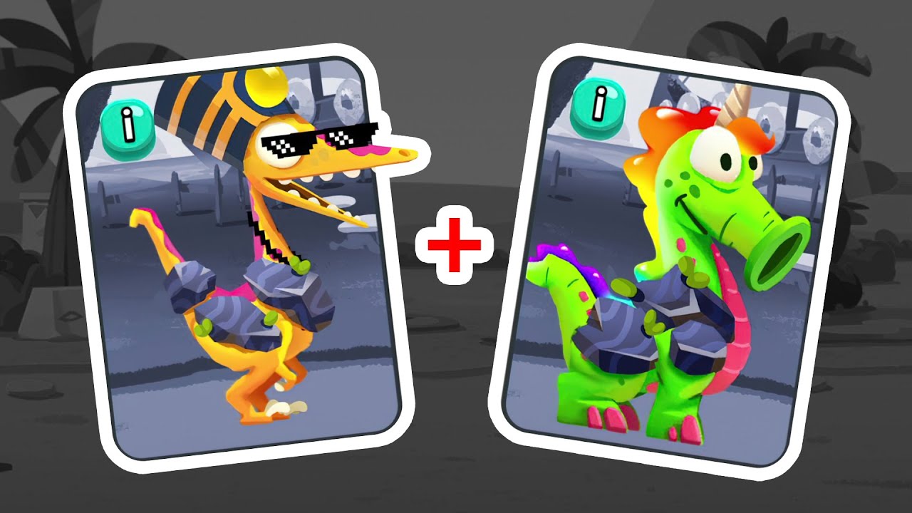 Dino Bash 2: Thug Life Raptor and Unicorn Spitto Skin Max Upgrade | The ...