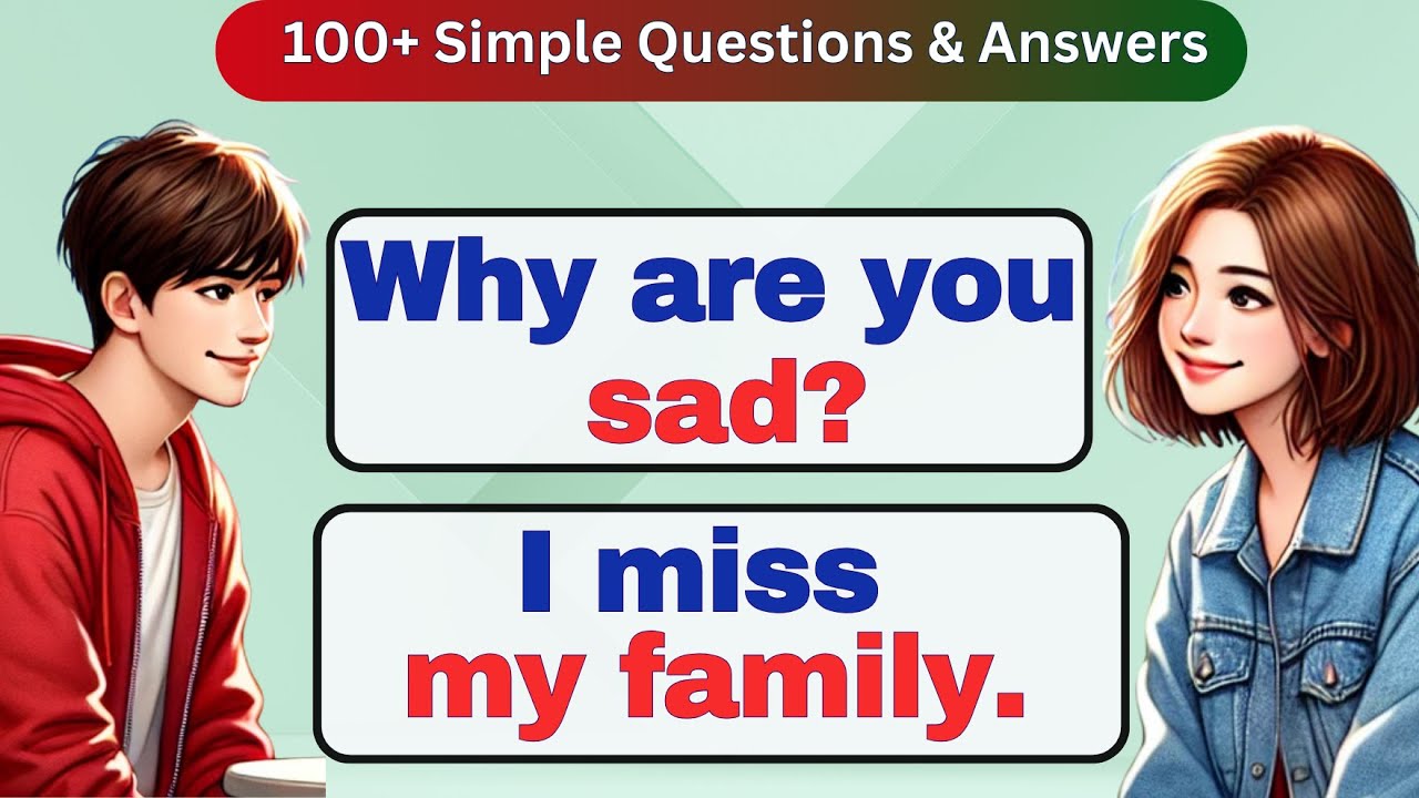Improve English Speaking Skills🔥 100 Common Questions and Answers in ...
