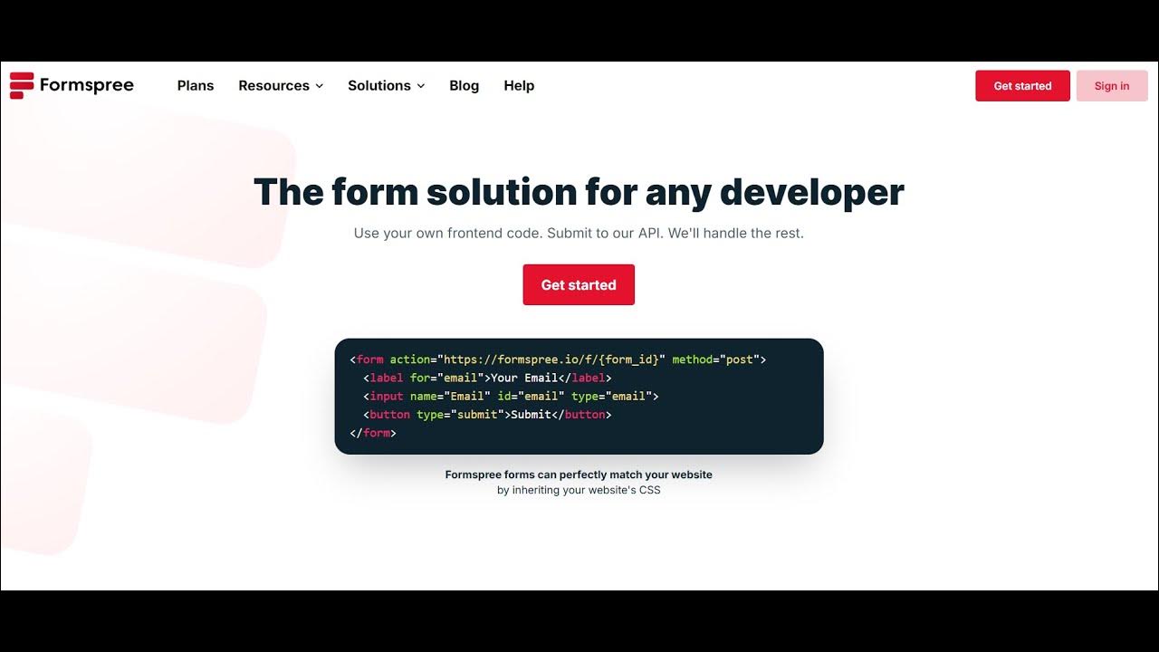 شرح تسجيل حساب على Formspree لاستقبال الإيميلات من موقعك الشخصي أو البورتفوليو - YouTube