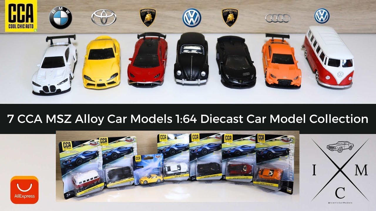 Unboxing 7 CCA MSZ Alloy Diecast Cars – 1:64 Scale Collection - YouTube