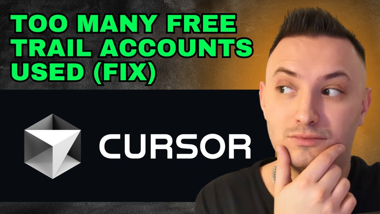 Too Many Free Trial Accounts Used on This Machine Cursor AI (Free Fix ...
