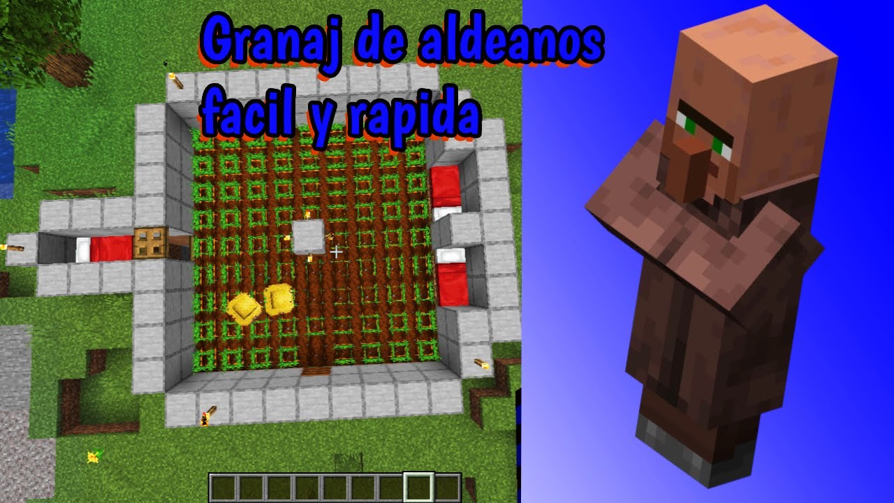 como HCER una GRANJA de ALDEANOS facil y rapido - YouTube