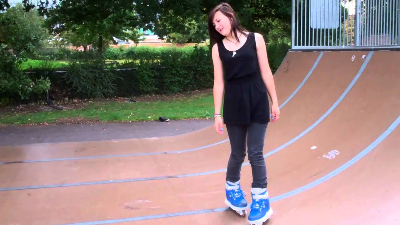 Aggressive skating - Trying to pump to the top of the half pipe - YouTube