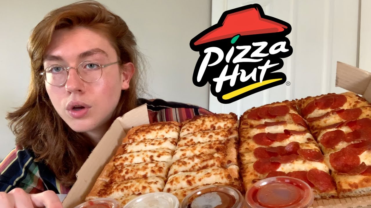 Pizza Hut BIG DIPPER BOX Mukbang - YouTube