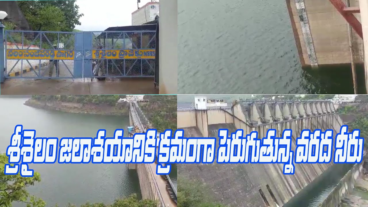 Srisailam Project Updates Today | Huge inflow to Srisailam Dam ...