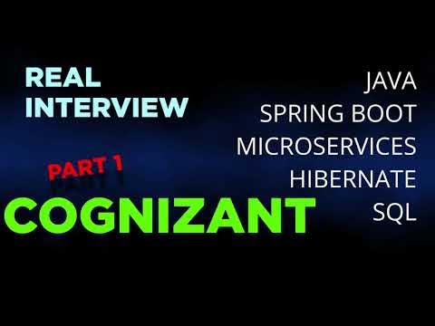 Cognizant | real time java interview series| Interview 15 | part 1 - YouTube