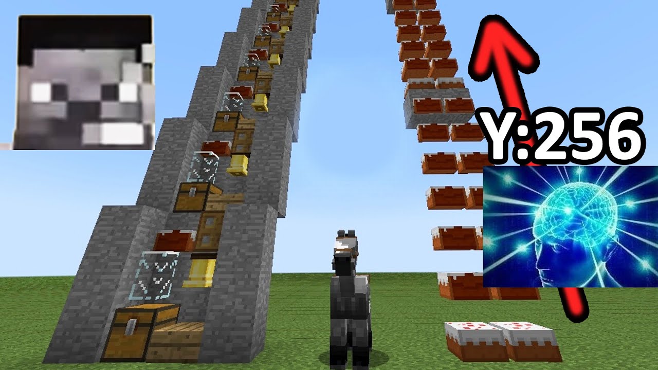 the fastest ladder in minecraft - YouTube