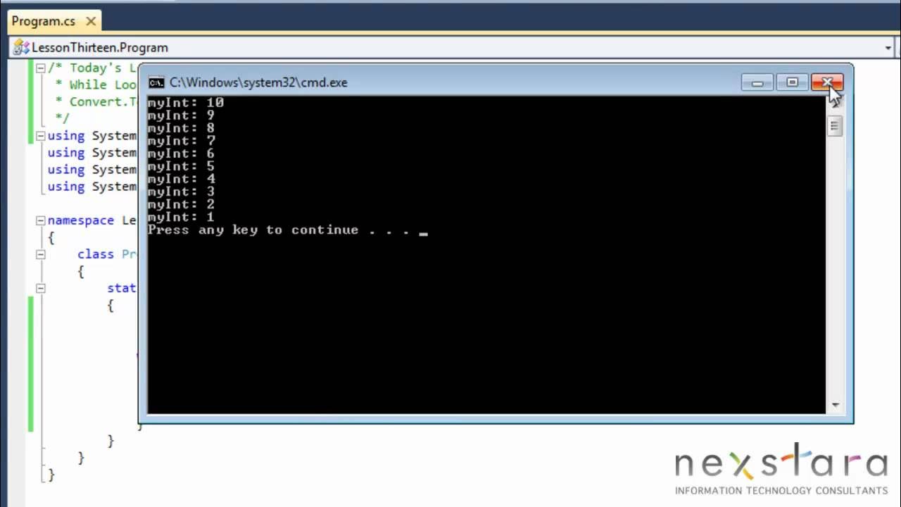 SharePoint Developer Training Course - Programming C# 4.0 Lesson Thirteen - While Loop - YouTube