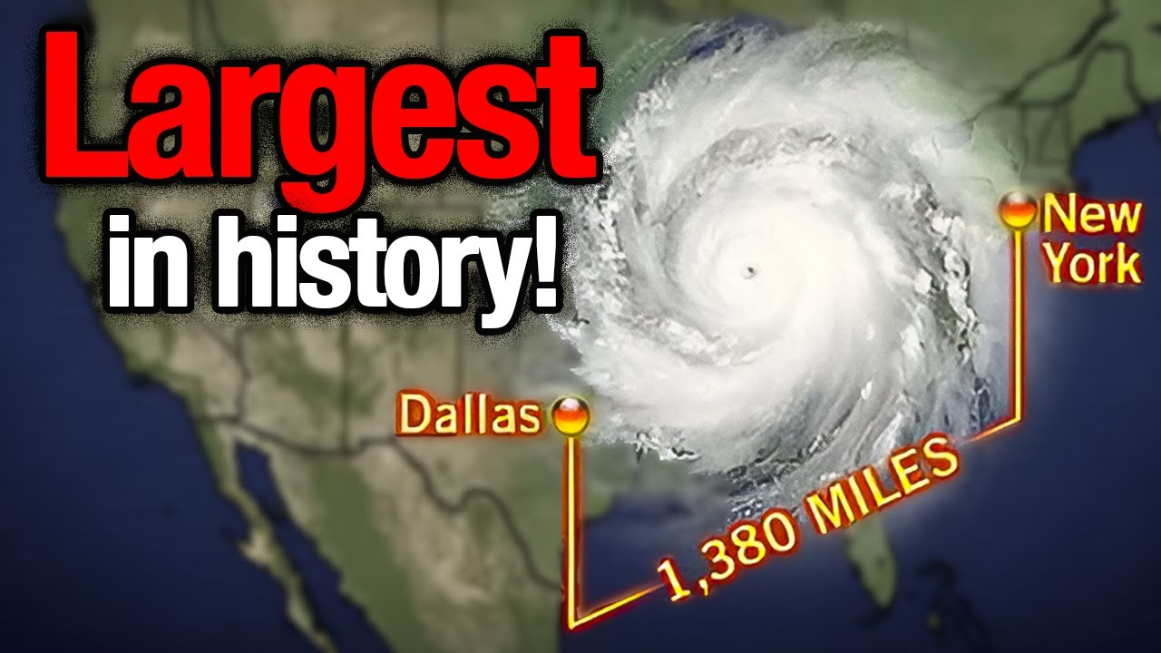 Typhoon Tip: The LARGEST Hurricane in Recorded History - YouTube