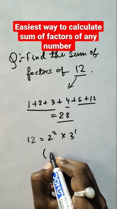 Easiest way to calculate the sum of factors of any number | SSC CGL | RRC GROUP D | RRB NTPC ...