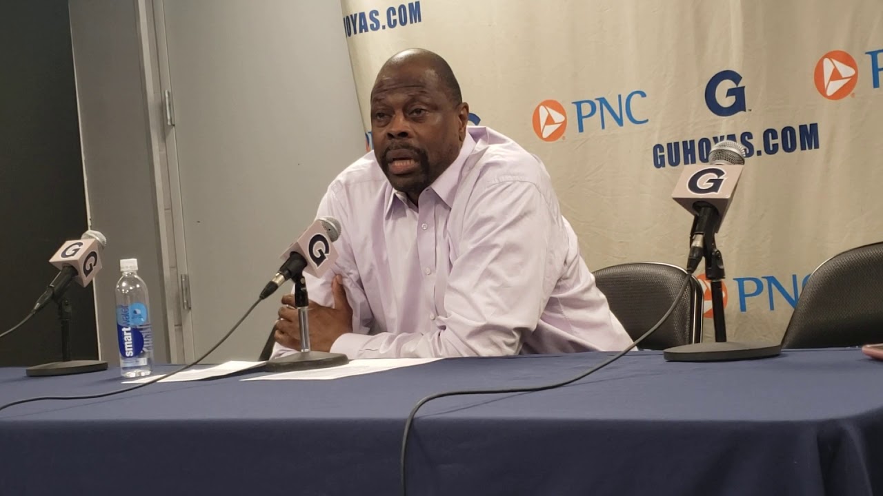 Patrick Ewing - Xavier at Georgetown postgame - YouTube