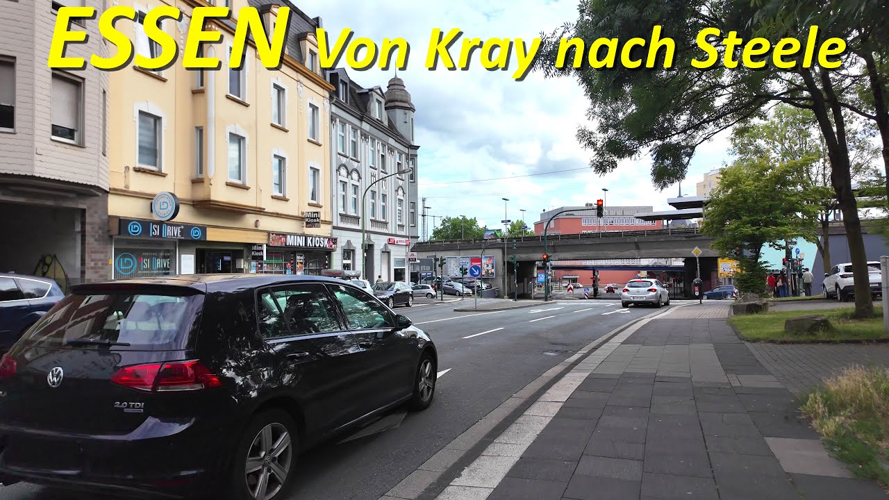 Stadt Essen walkingtour 4K | Von Kray nach Steele Sommer 2025 - YouTube