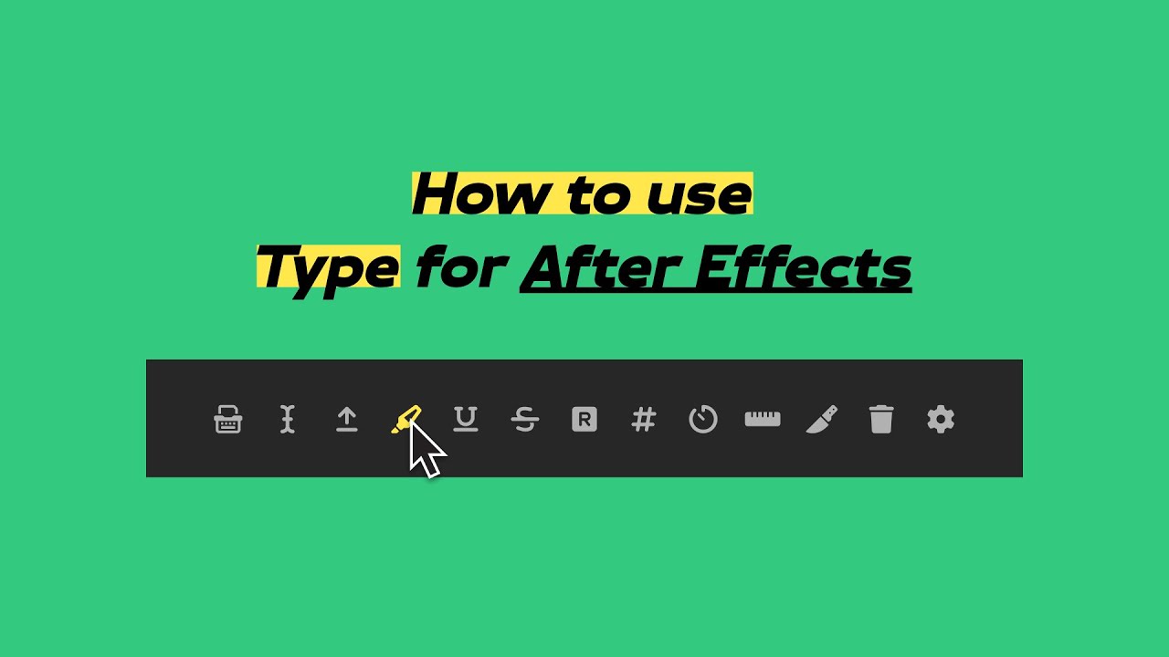 How to use Type for After Effects - YouTube