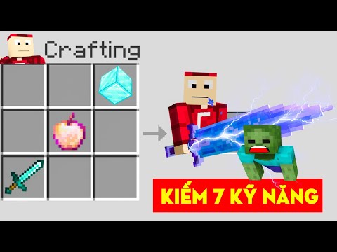 Minecraft Nhưng Đố Ai Có Kiếm 7 Kỹ Năng Này