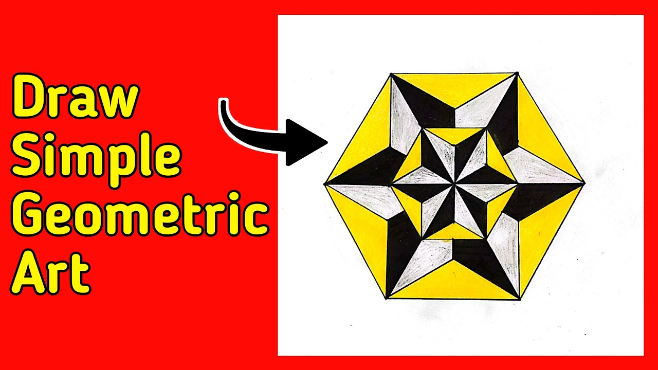 Geometrical Chart Step by step || Simple Geometric Design || Drawing ...
