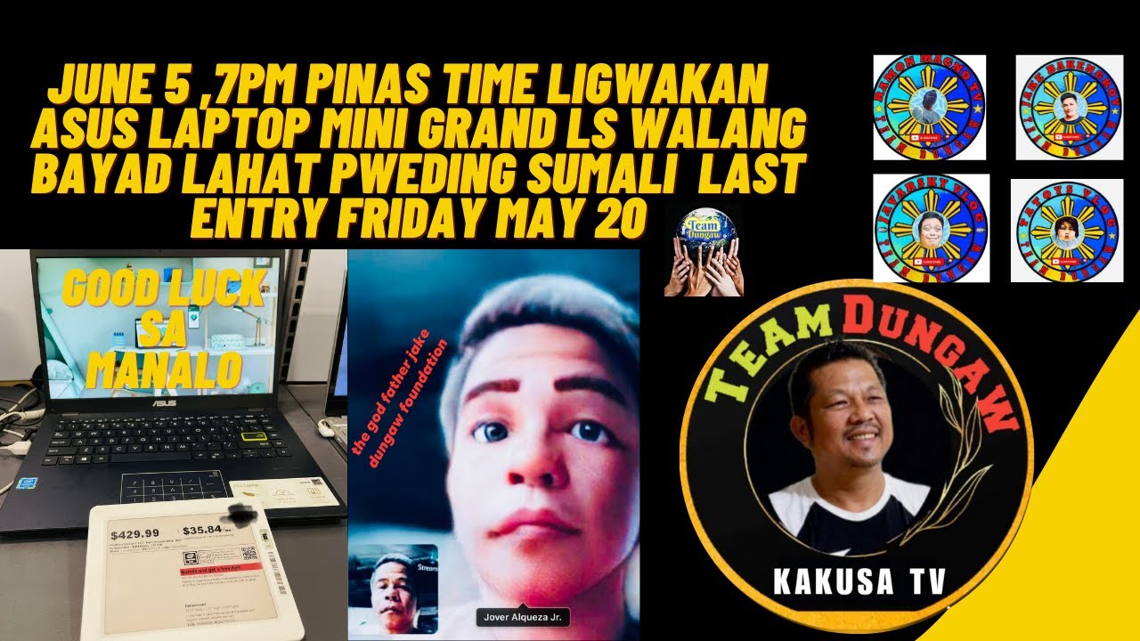 LAPTOP RAFFLE ON JUNE 5 TO GET YOUR FREE ENTRY SHARE THIS VEDIO - YouTube