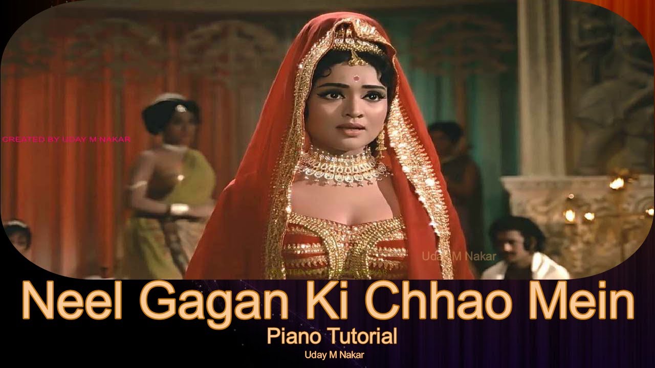 Neel Gagan Ki Chhaon Mein | Tutorial | Lata M | Amrapali | Sunil Dutt ...