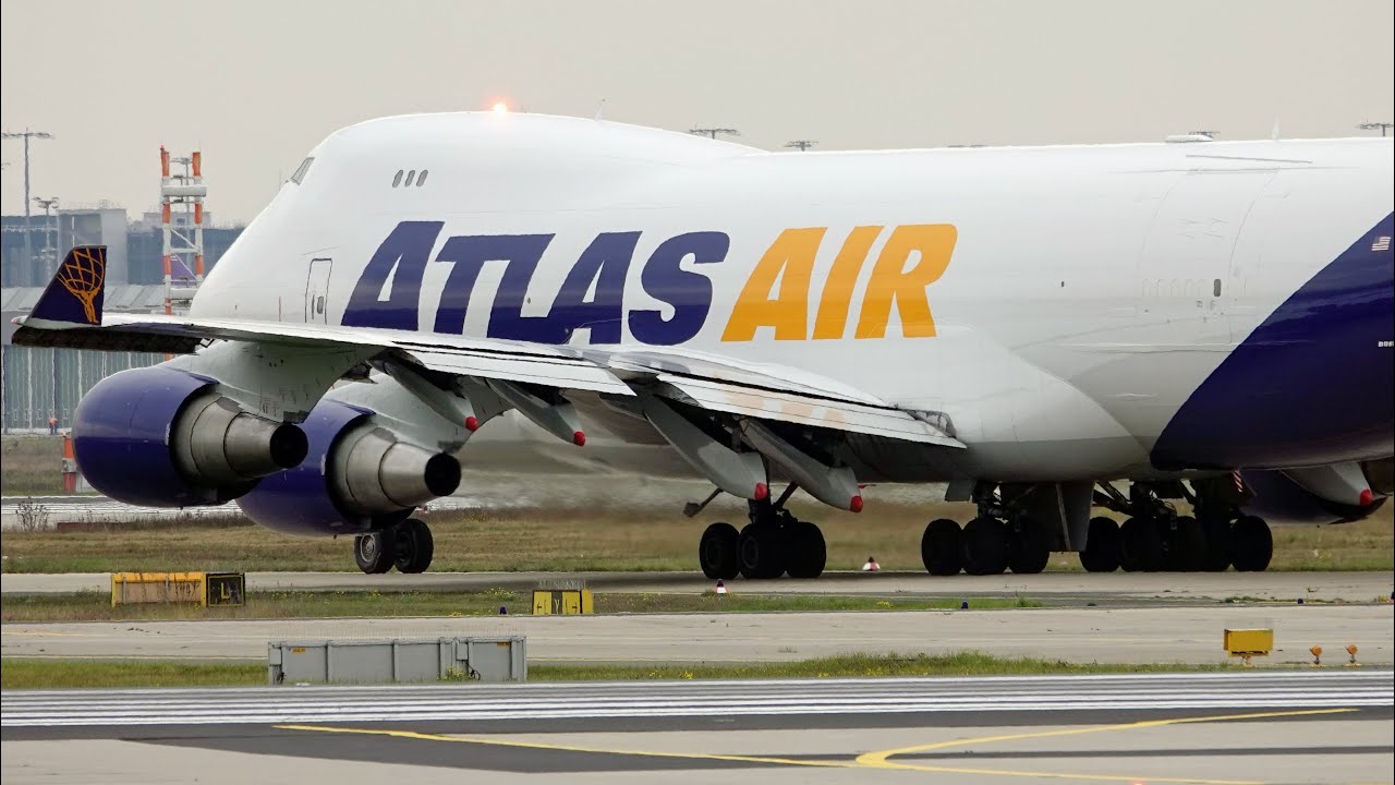 Planespotting Frankfurt Airport ATLAS AIR B747-4F | Condor B757 Willi ...