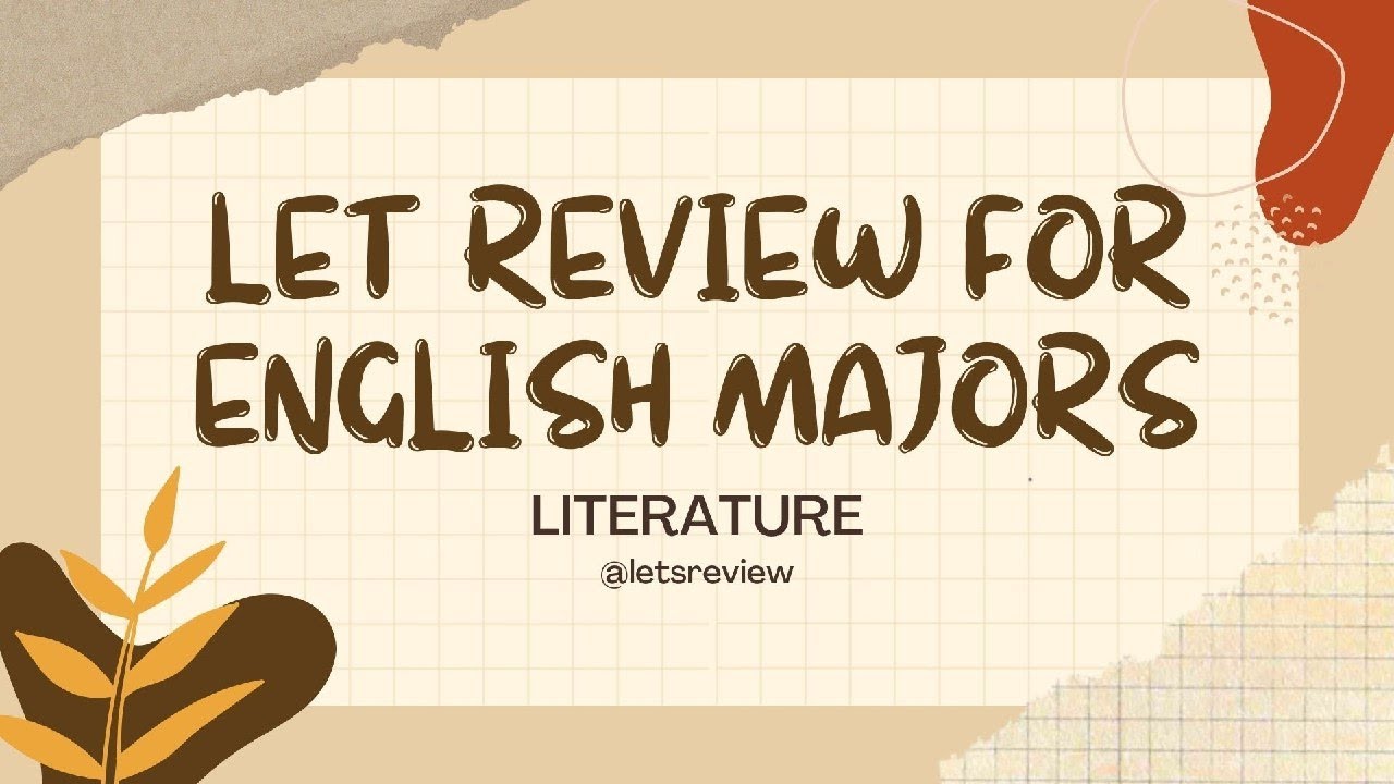 SHORT LET REVIEW FOR ENGLISH MAJORS - YouTube
