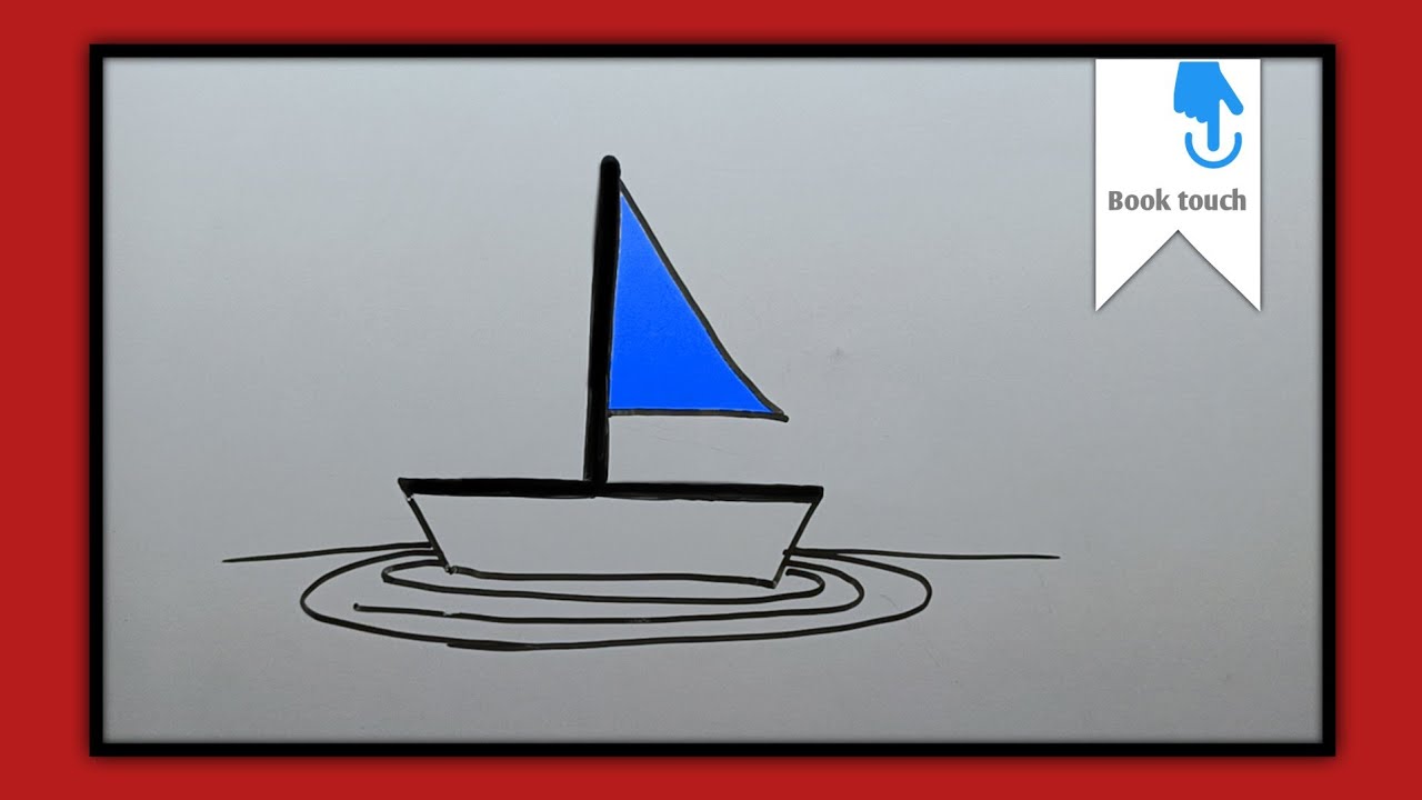 How to draw boat // Easy drawing for beginners // easy drawing for kids ...