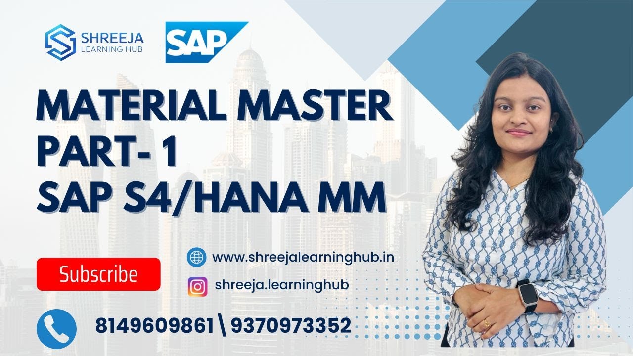 SAP S/4HANA MM – Material Master Part 1 | Complete Beginner Guide - YouTube