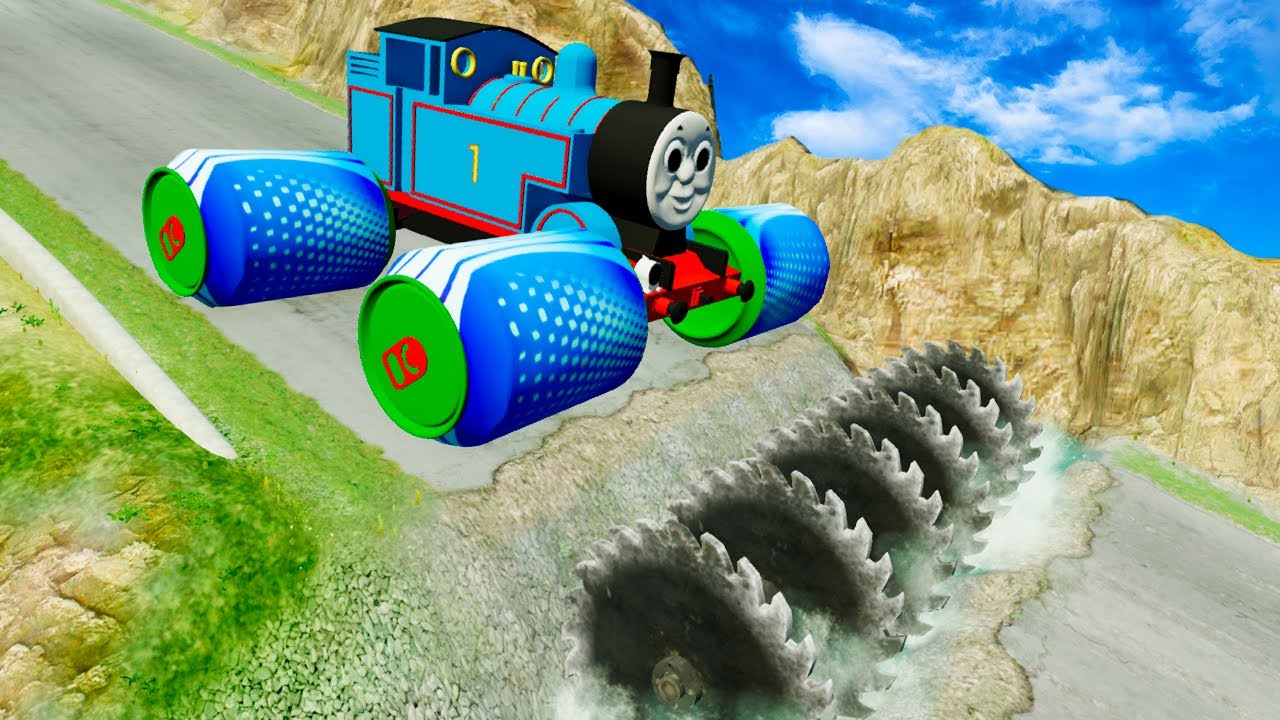 Thomas The Train vs Lighting McQueen vs speed bumps vs Tomas & Friends ...