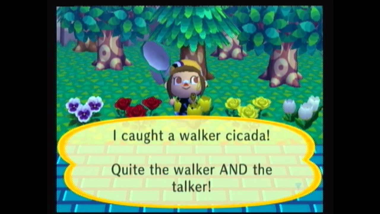 Animal Crossing: City Folk Bug - Walker Cicada - YouTube