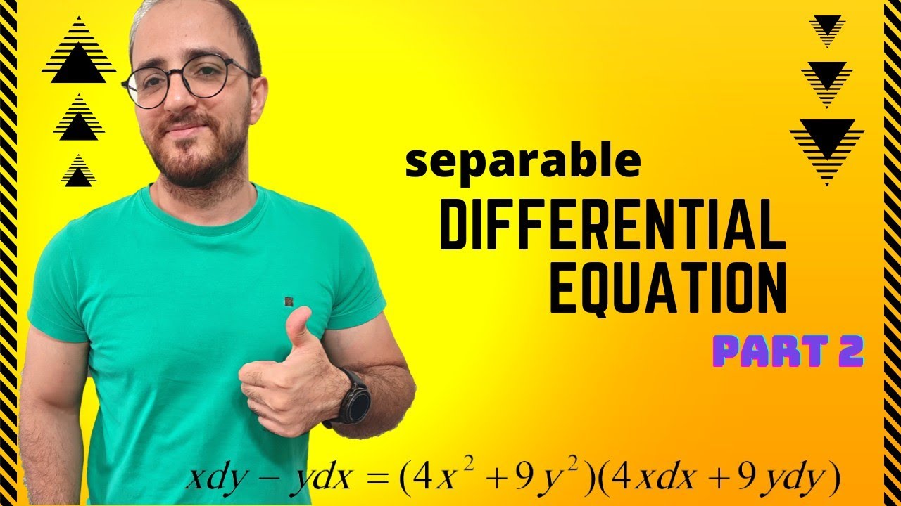 Differential Equation, separation of variables - YouTube