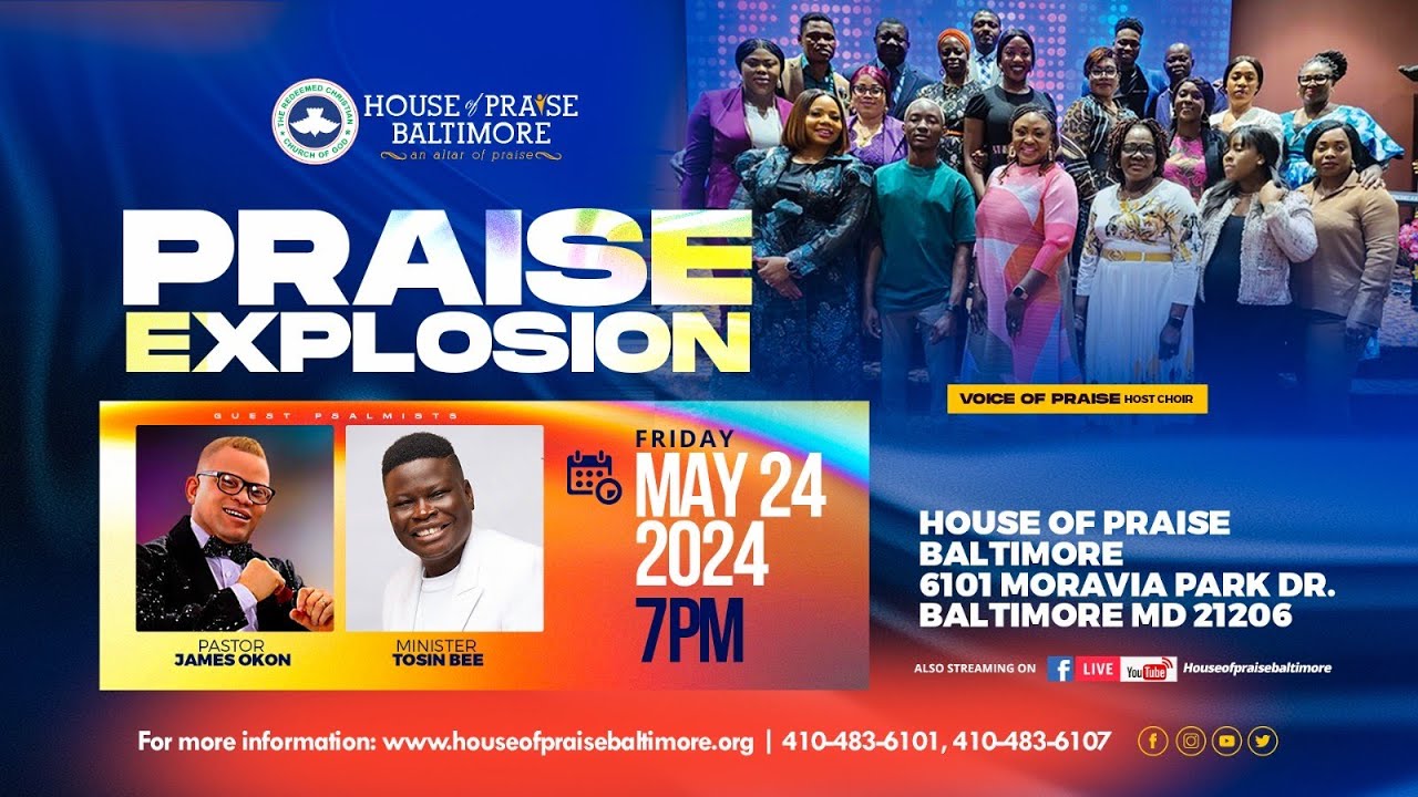 Praise Explosion || 05-24-2024 || Friday Service | 7:00 PM | | Tosin Bee | James Okon - YouTube