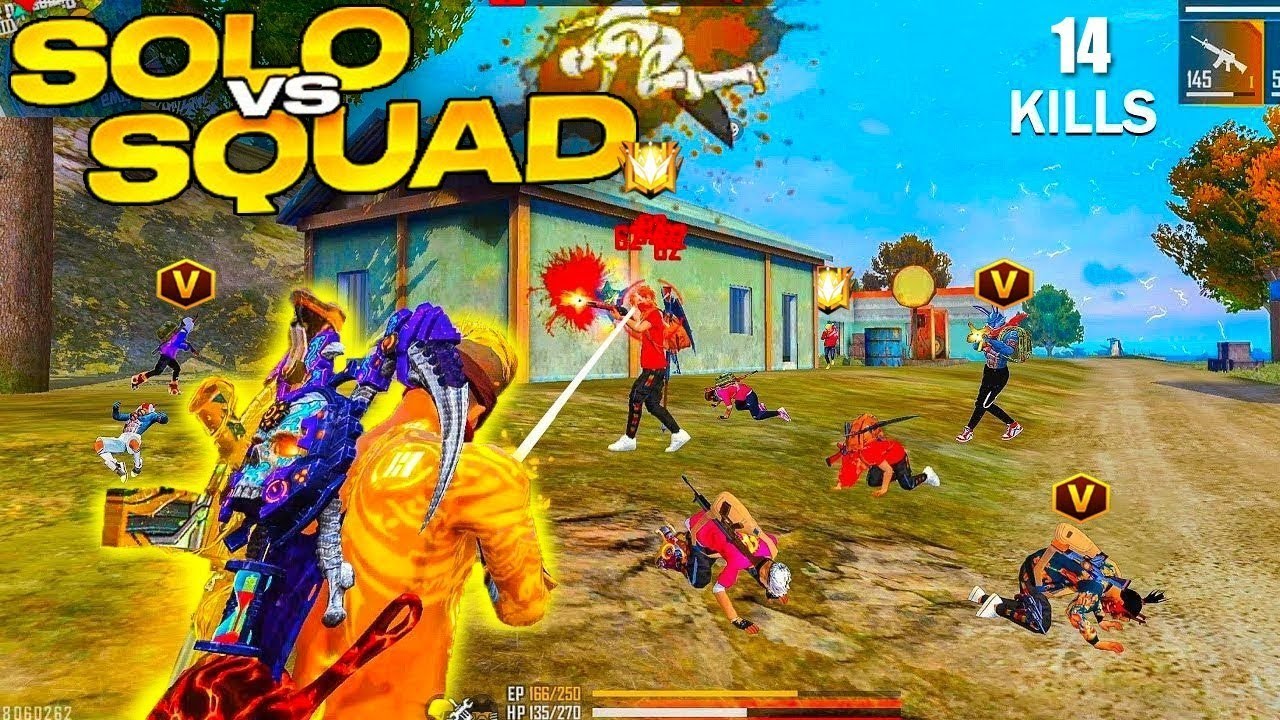 BR-RANK ME SOLO VS SQUAD 14 KILL'S KE SATH - YouTube