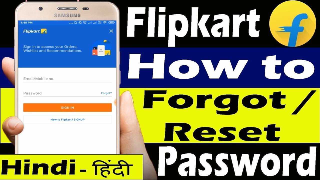 Flipkart Password-How to Reset/Change/Recover Flipkart password ...