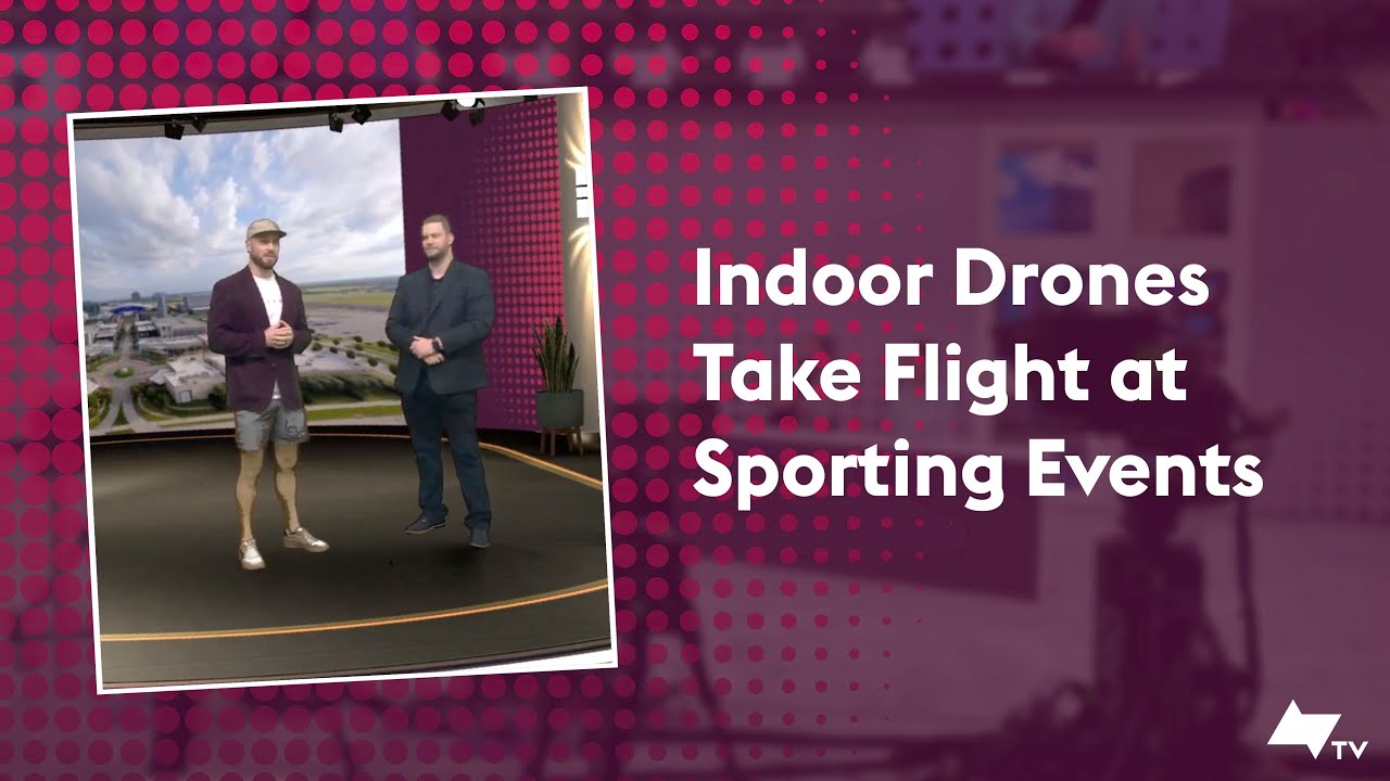 Indoor Drones Taking Flight At Sporting Events - YouTube