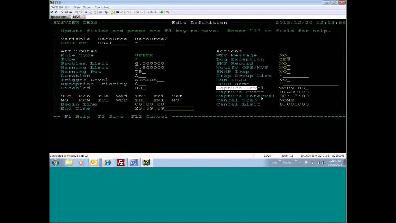 CA SYSVIEW 13.9 Event Capture - YouTube