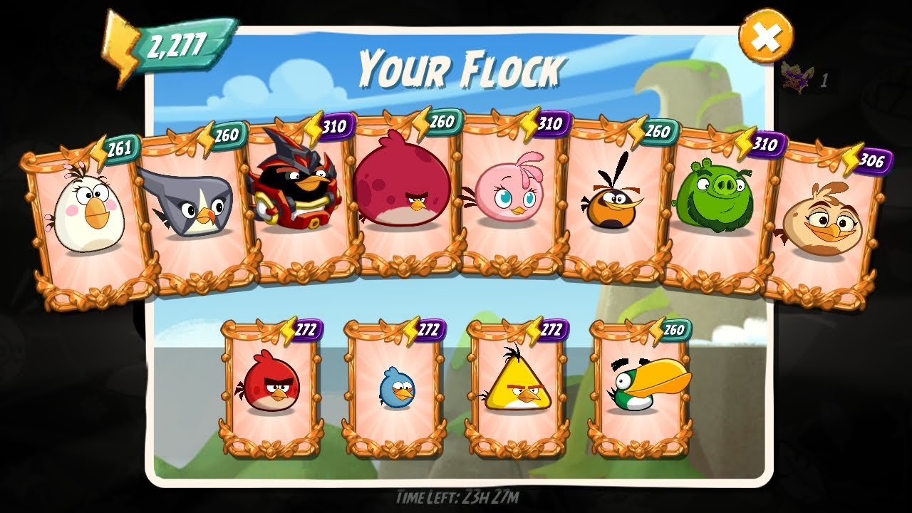 angry birds 2, king pig panic, 14/12/2024, flock shown in the thumbnail ...