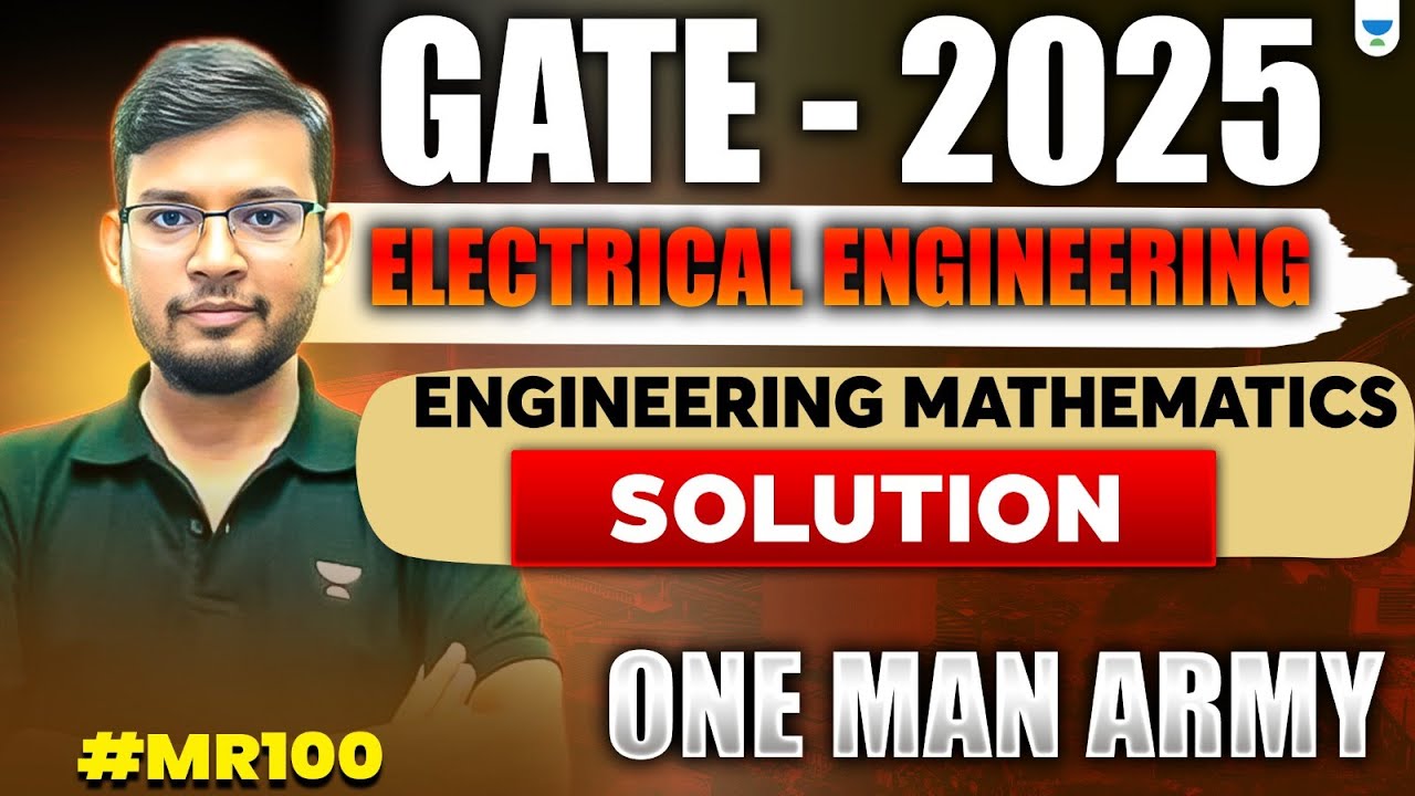 GATE - 2025 | Electrical Engineering | Engineering Mathematics Solution ...