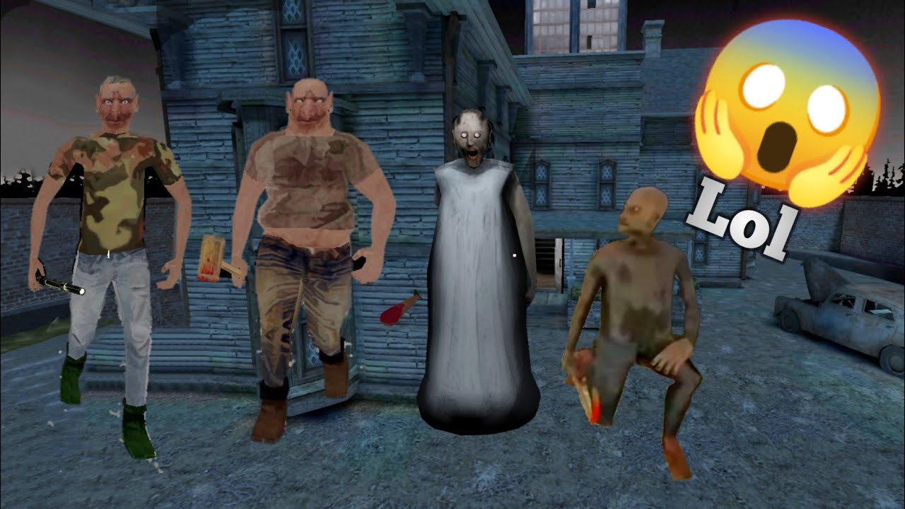 Giant Granny And Giant Grandpa Vs Me Granny 3. - YouTube