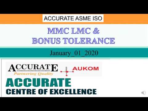 MMC LMC & BONUS TOLERANCE ACCURATE ASME ISO - YouTube